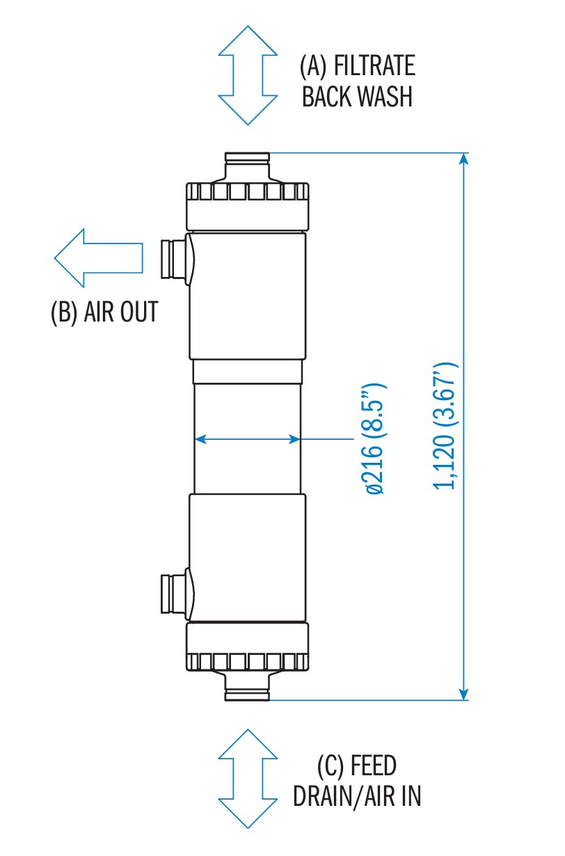Toray Ultrafiltration UF Membrane HFU-1020N