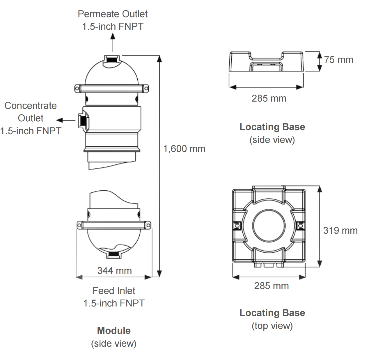 Hyflux K600ETI-32 Water Filter Module (Kristal 600ETI-32)